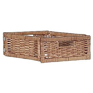 Niche Cubo Set of 4 Half-Size Foldable Wicker Storage Basket- Natural