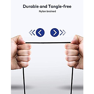 Mr Rex Replacement Cord for Bose 700 QC25 QC35II QC35 QC45 Headphones, JBL Everest 300 650BTNC E55BT Earphone, 2.5mm to 3.5mm Audio Aux Cable[2-Pack, 5ft Nylon-Braided with Mic + 5ft TPE no Mic]