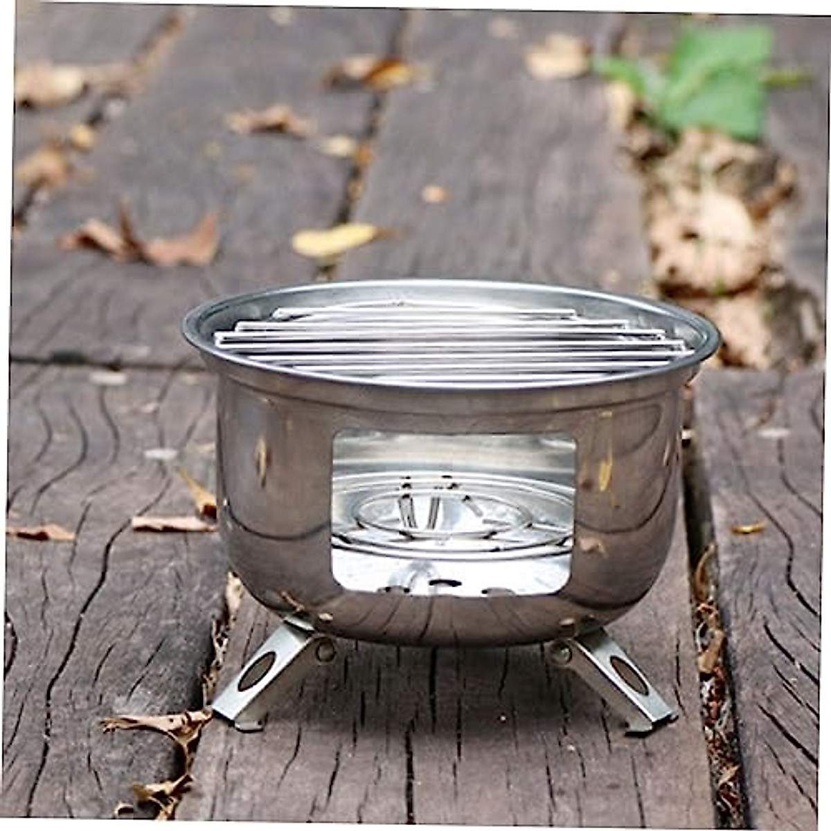 1 Set Grill Outdoor Grill Accessories Portable Burner Portable Charcoal Grill Backpacking Gas Stove Charcoal Grill Smoker Charcoal Bbq Grill Stove Round Barbecue Stove Bbq Stove