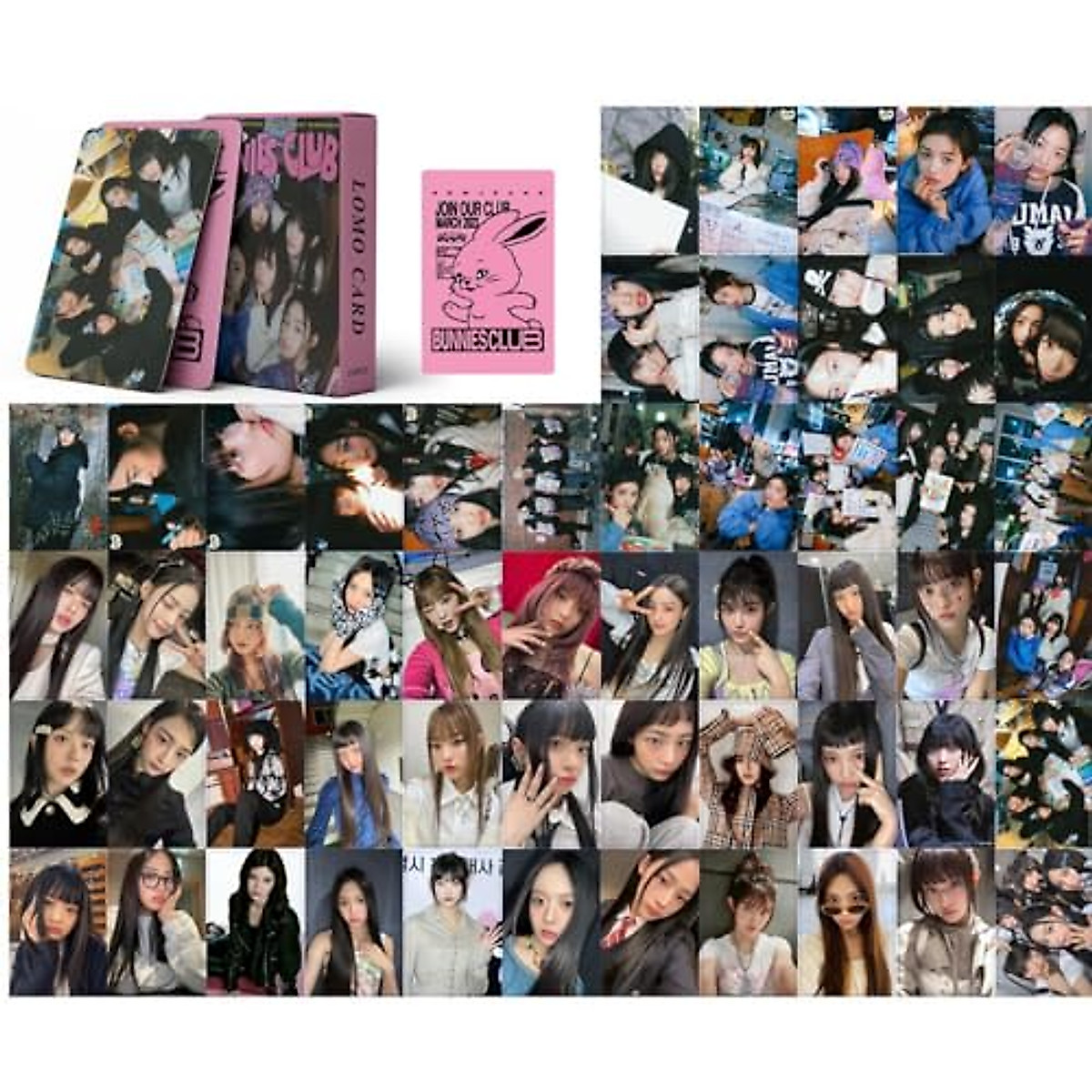YFAIYJ 6 Boxes/330Pcs NewJeans Photocards KPOP New Jeans Merchandise Lomo Card Set Gift