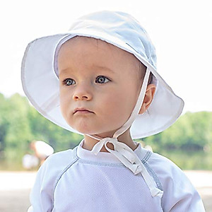 Bucket Sun Protection Hat-White-0/6mo