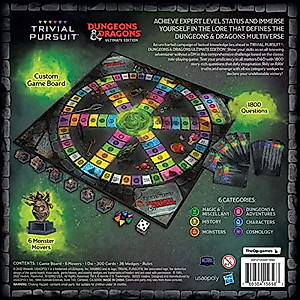 Trivial Pursuit: Dungeons & Dragons Ultimate Edition | Collectible Trivia Board Game Featuring 6 Monster Movers and 1800 Questions Across 6 Categories | Officially-Licensed D&D Game & Merchandise