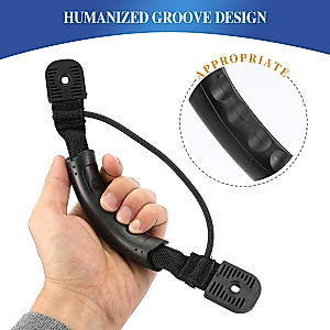 Anndason 2 Pcs Black Kayak Canoe Boat Side Mount Carry Handles/Paddle Park Kayak Handles and Hardwares