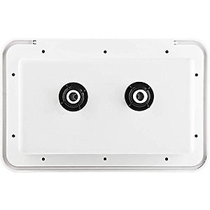 Awelife RV Outdoor Shower Exterior Shower Box Kit Coiled Hose for RV, Camper, Van, Travel Trailer, Motorhome and Boat, White