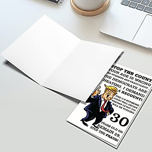 Funny 30th Birthday Card, Hilarious 30 Years Old Birthday Card Gift for Friends, Dad, Mom, Husband, Wife, Brother, Sister