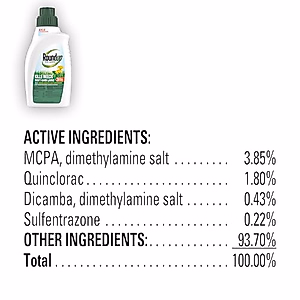 Roundup For Lawns₂ Concentrate, Weed Killer for Northern Grasses, Kills Crabgrass, 32 fl. oz.