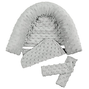 Baby Head Support Cushion, Newborn Baby Pillow Sleep Cushion Body Soft Baby Stroller Support Car Seat Head Baby Head Support and Strap Covers Baby Headrest and Carseat Neck Cover Car Seat Head Hugger