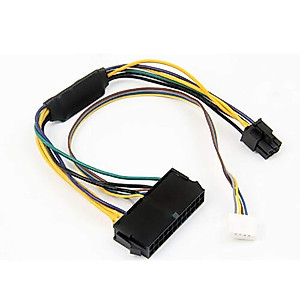 yueyang 24 Pin to 6 Pin ATX Power Adapter Cable for H P Z220 Z230 SFF MT TWR Series for H P Elite 8100 8200 8300 800G1(30cm)