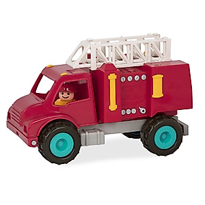 Battat – Toy Fire Truck & Figures – Classic Toddler Trucks – Red Fire Engine Toy – Soft Rubber Wheels – 18 Months + – Fire Engine