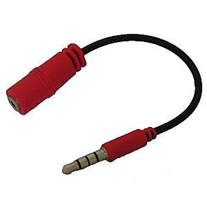 2.5mm Headset to 3.5mm Adapter Compatible with Most Smartphones