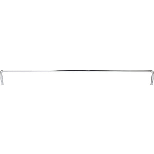Hardware Resources Metal Shelf Rail - Guard Fence for Hanging Shelving, Shoe Racks, Kitchen Cabinets, Pull Out Shelves - Protects Against Falls, Easy To Install - Chrome Finish, 17.44" Long 1.75" High