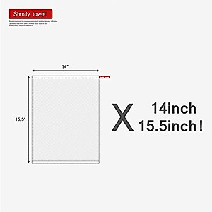 Shmily Cute Cartoon Home Pantry Kitchen Towels 1 Pack (14 x 15.5 inches) Absorbent 3Layer Cotton Cloth Dish Towels Sets, Hand Towels, Tea Towels (A2. Fish Fish-Pink(1ea))