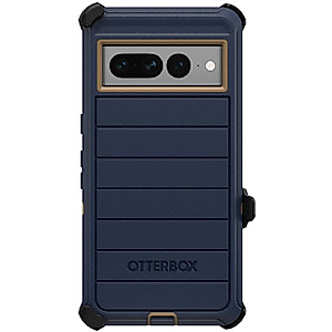 OtterBox Defender Series Case for Google Pixel 7 Pro (Only) - Holster Clip Included - Microbial Defense Protection - Non-Retail Packaging - Blue Suede Shoes