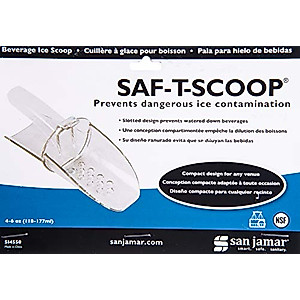 Carlisle FoodService Products SI4550 Banquet Saf-T-Scoop Ice Scoop, 4-6 oz (118-177 ml)