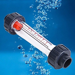 40-400L/H Liquid Flowmeter, Plastic Tube Type Liquid Flow Meter LZS-20 (D) Instantaneous Water Liquid Industry Measuring Tool