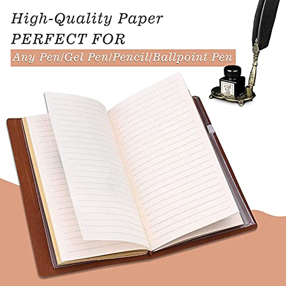 PRSTENLY Gifts for Brother Leather Journal, to My Brother Gifts 140 Page Refillable Journal Notebooks, Birthday Christmas Gifts for Brother from Sister Brother