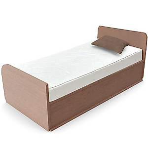 Twin Size Mattress - 10 Inch Cool High Density Comfort Foam Mattress with Breathable Organic Cotton Cover - Medium Firm - Rolled in a Box - Oliver & Smith