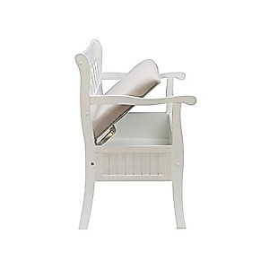 Powell Furniture Elliana Bench, White