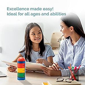 Kadams Visual Timer for Kids with Audio Alarm - Traffic Light Alarm for Kids, Teachers, Classroom, Home, Time Management Tool with Light Timer, 24hr Countdown, Pause Function, Auto Timer - Blue
