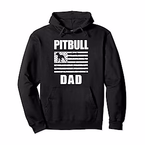 Proud Pitbull Dad American Bully Men's Hoodie Sweater