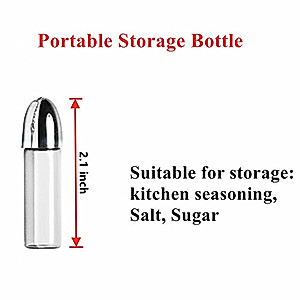 Portable Mini Pepper Shaker Sets (Blue)(4 Pack)