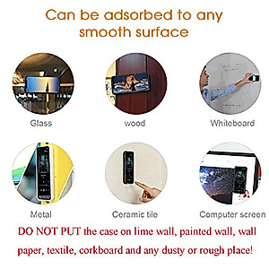 Anti Gravity Phone Case Compatible with iPhone 12 Pro and iPhone 12, Sticky Selfie Suction Black Anti Gravity Case for iPhone 12/12 Pro Nano Stick on Smooth Flat Surface with Dust Proof Film
