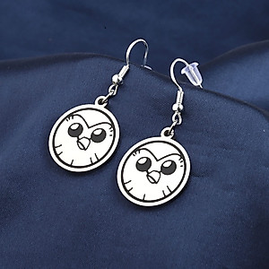 Owl House Fan Gift Hooty Keychain I Will Be Haunted by My Actions Forever (Earrings)