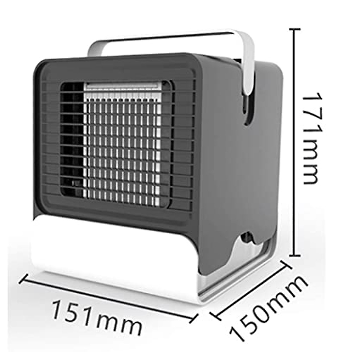 Personal Air Cooler Air Conditioner Fan, Portable Mini Space Cooler, Evaporative Humidifier, Purifier, Cooling Fan for Home Offices Kitchen