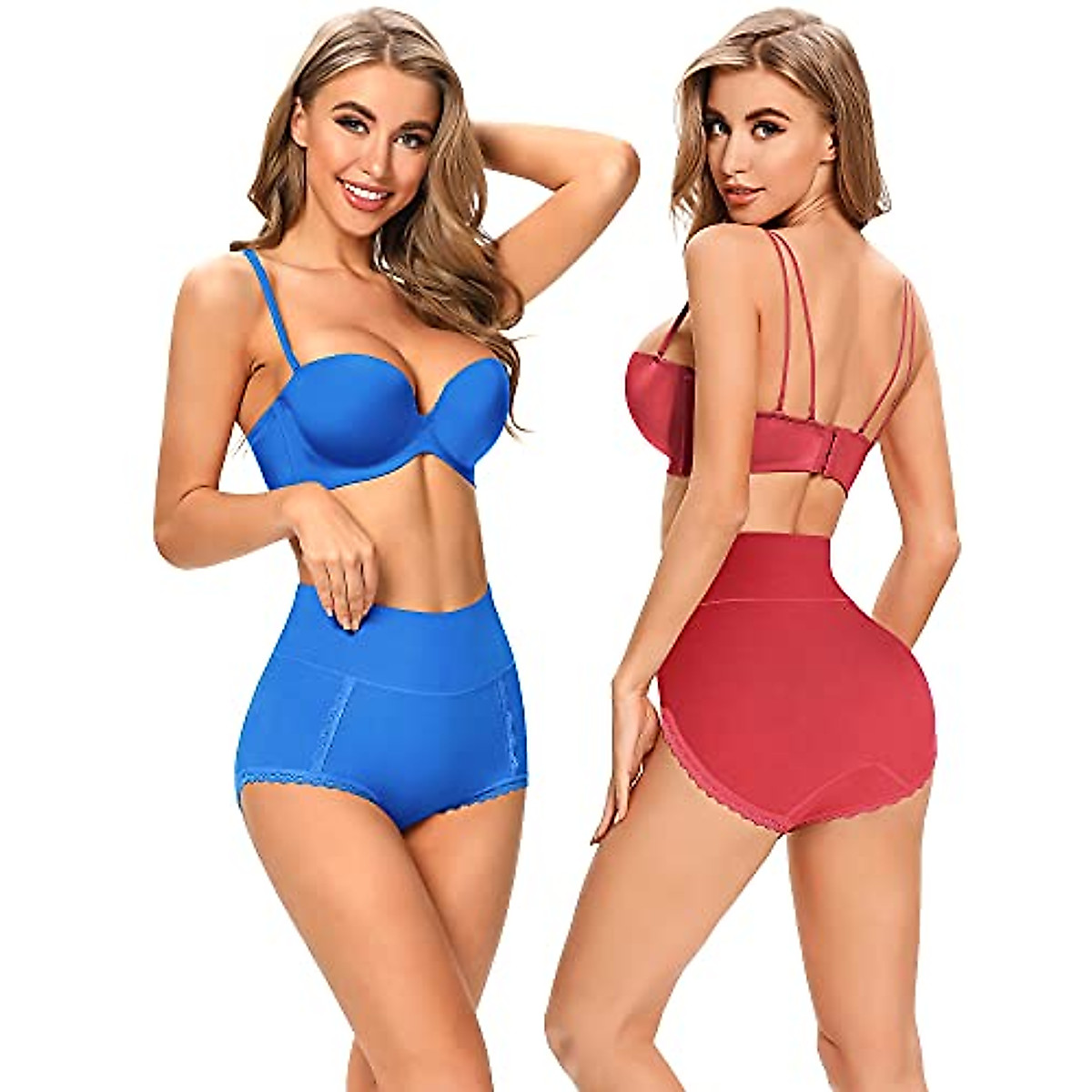 MISSWHO Womens Underwear Cotton High Waisted Panties Soft Tummy Control Calzones De Mujer Briefs For Ladies My Orders Placed By Me Your Recent Delivered (Multipack,Large)