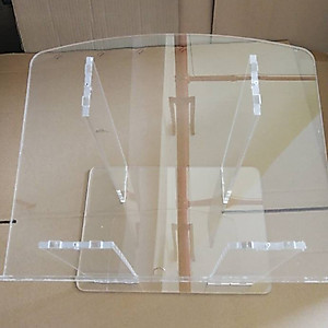 Clear Acrylic Podium Stand,Tabletop Acrylic Podium Pulpit Lectern for Churches, Professional Portable Presentation Podium Lectern with Wide Reading