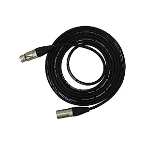 Pro Co Sound Excellines 10' XLR (M) to XLR (F) Lo-z Microphone Cable, 2x 24 Gauge
