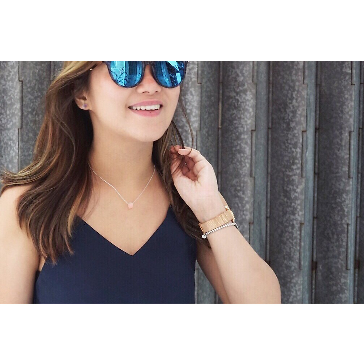 Raw Rose Quartz Necklace - Gemstone Necklace - 925 Sterling Silver Necklace - Dainty Necklace - Rough Stone Jewelry - Pink Stone Necklace - Healing Crystal Necklace