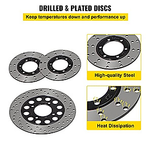 Vevor Go Kart Brake Master Cylinder Kit Go Kart Hydraulic Brake Kit Universal Go Karts Brake Kit Kandi Complete Including Master Cylinder, Hose, Caliper, Pad for 150cc : Automotive