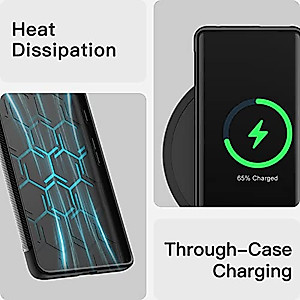 JETech Slim Fit Case for Google Pixel 7, Thin Phone Cover Matte Finish with Shock-Absorption and Carbon Fiber Design (Black)