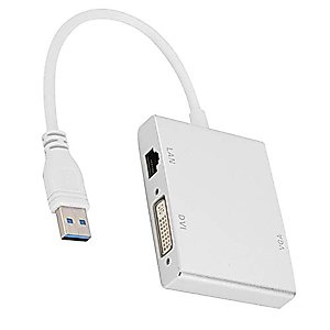 Cuifati 4 in 1 USB3.0 Adapter, for Projector HDTV, HD‑TVs Connection, for Business presentations, conferences or Training Courses