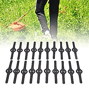 Plastic Trimmer Blades, Black Replacement Trimmer Blades 14 x 3.3cm for Gardens