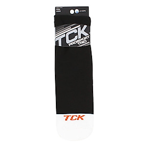 TCK Prosport Striped Tube Socks (Black/White, X-Small)