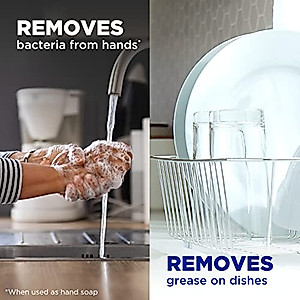 Dawn Dish Soap, Antibacterial Hand Soap, Dishwashing Liquid, Apple Blossom Scent,19.4 Oz, Pack Of 4 + 2 Sponges