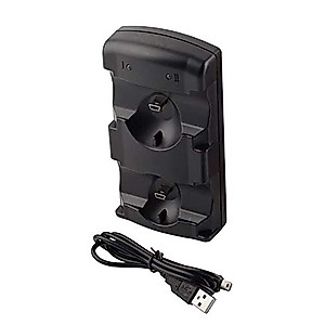 VSEER PS3 Controller Charging Dock Charging Station 2 in 1 with LED light Indicator Compatible for Original PS3/MOVE Controller, Black