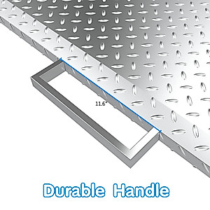 PARTAKER Griddle Hard Cover Lid for 28-Inch Blackstone 2-Burner Flat Top Grill Cooking System, Diamond Plate Stainless Steel Blackstone Griddle Accessory