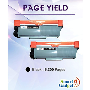 S G 2 Pack Compatible Toner Cartridge Replacement Brother TN-660 TN660 | Use with HL-L2380DW HL-L2300D HL-L2340DW MFC-L2685DW MFC-L2680W MFC-L2740DW DCP-L2540DW MFC-L2740DW Printers