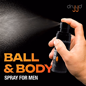 Deodorizing Toner Spray for Balls Aluminum Free Cooling Toner Ball Spray - Mens Groin Care - Ball Deodorant for Men with Tree Oil, Vitamin B5, and Jojoba Oil - Orange Creamsicle Scent