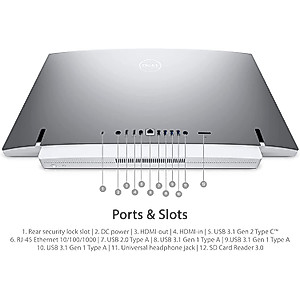 2022 Newest Dell Inspiron 7700 All-in-One Desktop, 27" FHD Touch Display, 11th Gen Intel i7-1165G7, GeForce MX330, 32GB RAM, 1TB SSD, IR Camera, WiFi 6, Wireless KB&Mouse, Win 11 Home