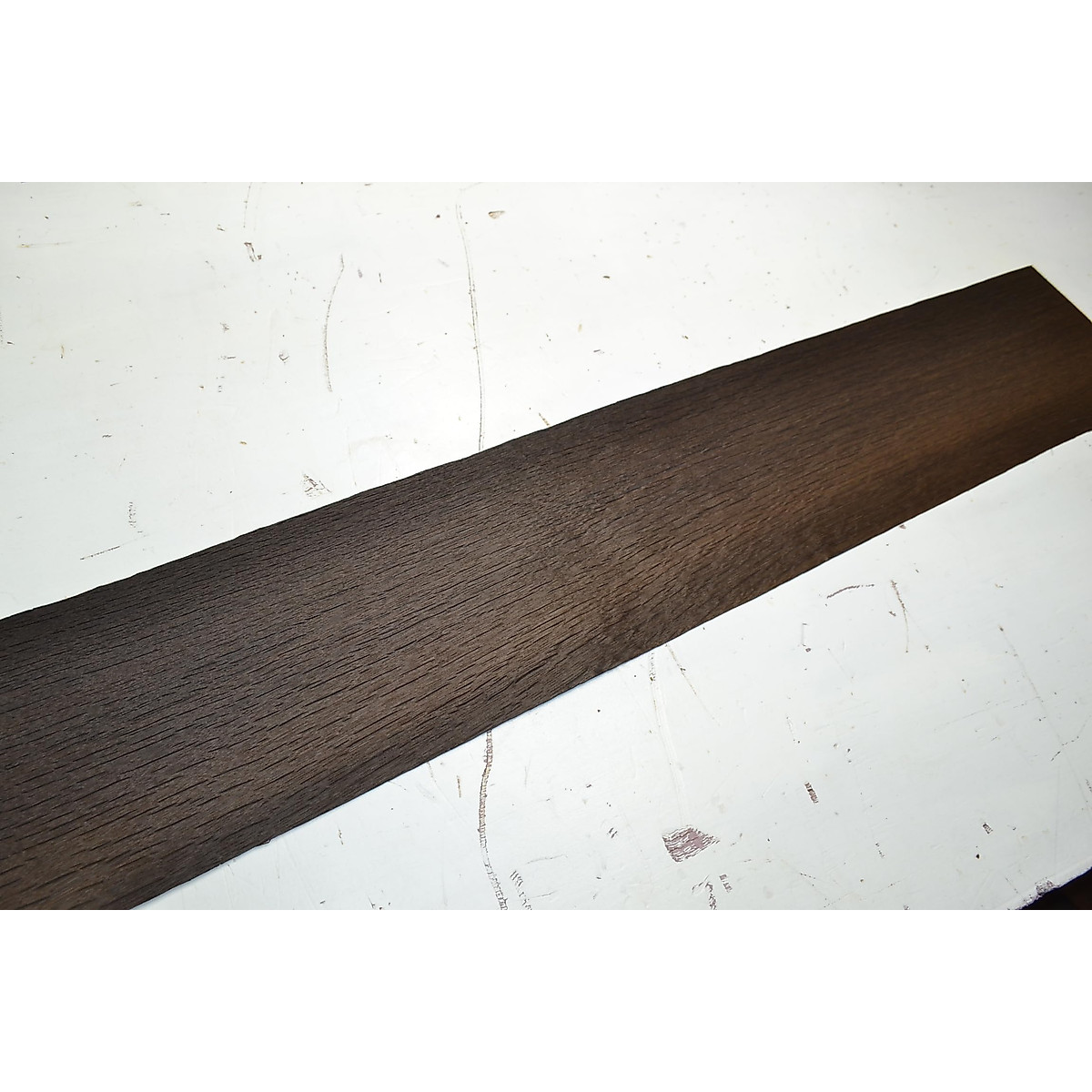 Fumed Oak Raw Wood Veneer Sheet 8 x 44 inches 1/42nd Thick