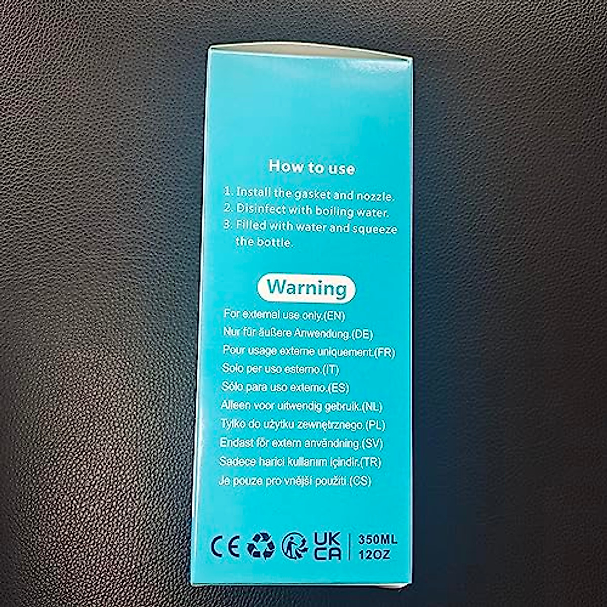 Croing 𝙥𝙤𝙨𝙩𝙥𝙖𝙧𝙩𝙪𝙢 𝙚𝙨𝙨𝙚𝙣𝙩𝙞𝙖𝙡𝙨 350ML Travel Bidet Bottle with Cap - Portable Bidet - The Easy Bidet for Postpartum Essentials ( Green )