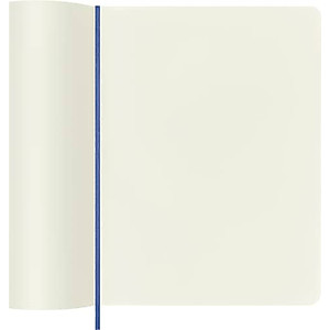 Moleskine Classic Notebook, Soft Cover, XL (7.5" x 9.5") Plain/Blank, Hydrangea Blue, 192 Pages
