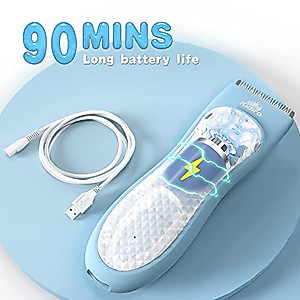 Baby Hair Clippers Quiet Hair Trimmer for Kids Toddler, Silent Hair Clippers for Children with Autism, Waterproof Rechargeable Cordless Ceramic Blade Haircut Kit