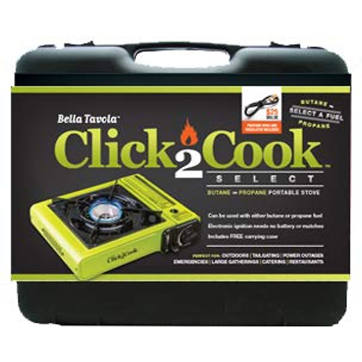 Bella Tavola BT-4500 Click2Cook Butane/Propane Portable Stove