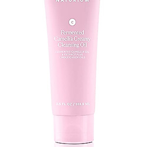 Naturium Camellia Creamy Cleansing Oil, Fermented Camellia Oil & Extract Plus Linoleic-Rich Oils, 3.5 oz