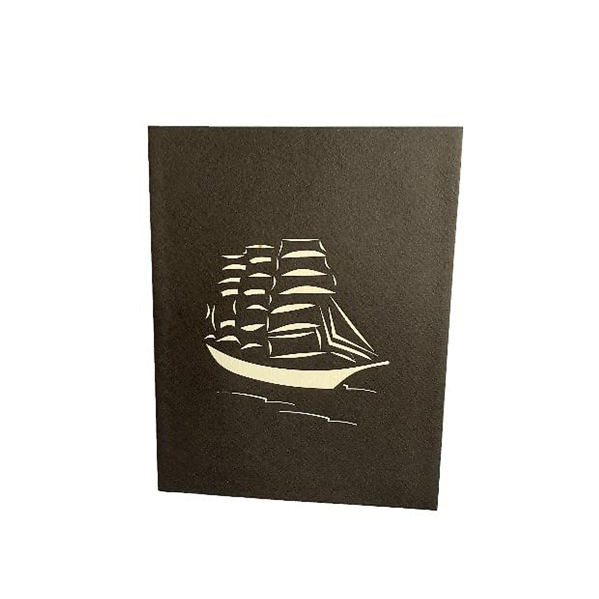 Amerigo Ship 3D Pop Up Card for Father's Day, Retirement Card, Birthday Gift for Him, Card for Dad, Husband, Brother, Son, Grandpa, Male Colleague, S06